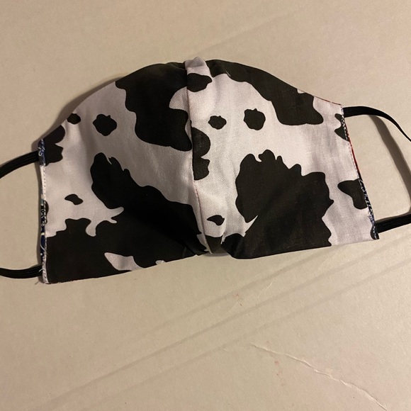 Accessories | Western Patchworkcow Print Doublesided Face Mask | Poshmark